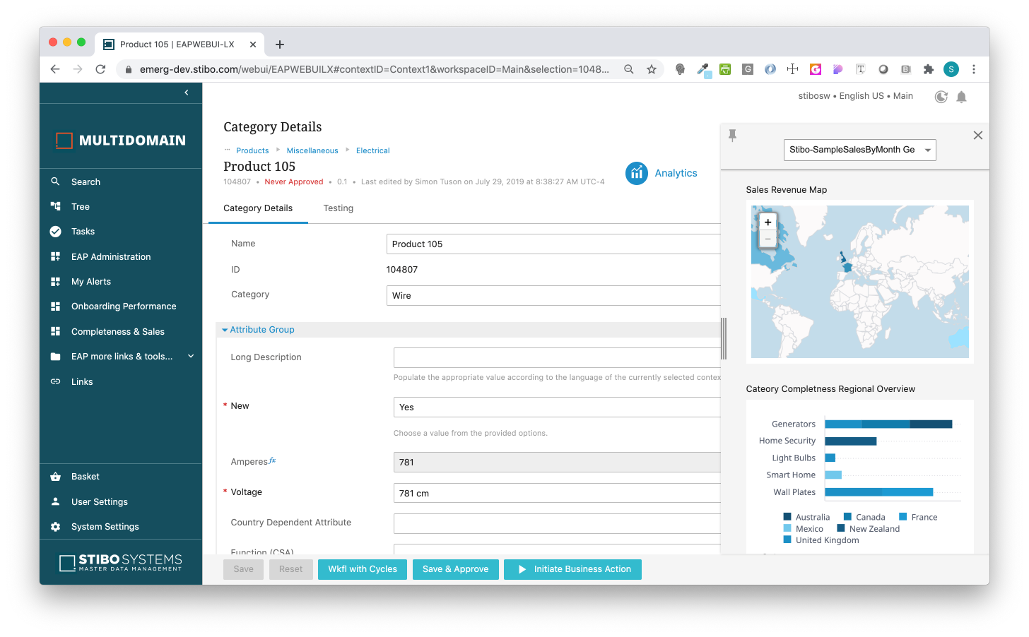 Embedded Analytics für Multidomain-Stammdatenlösungen | Stibo Systems