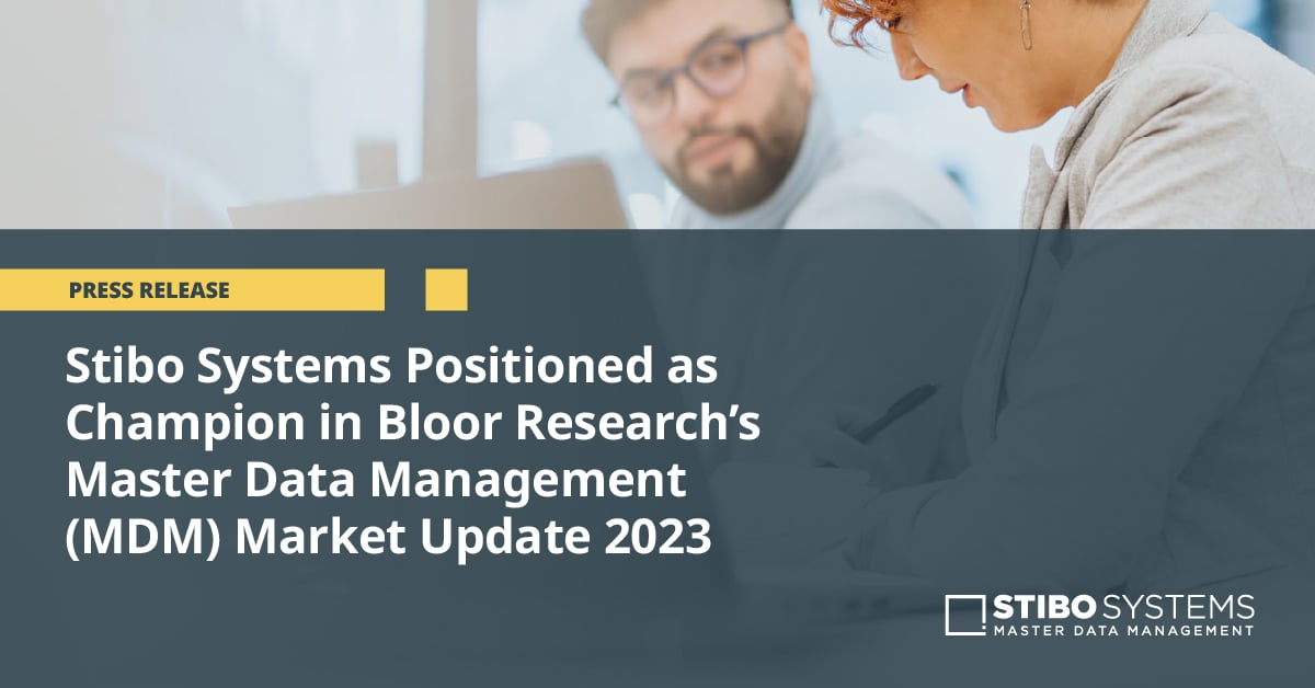 Stibo Systems Positioned as Champion by Bloor Research in 2023